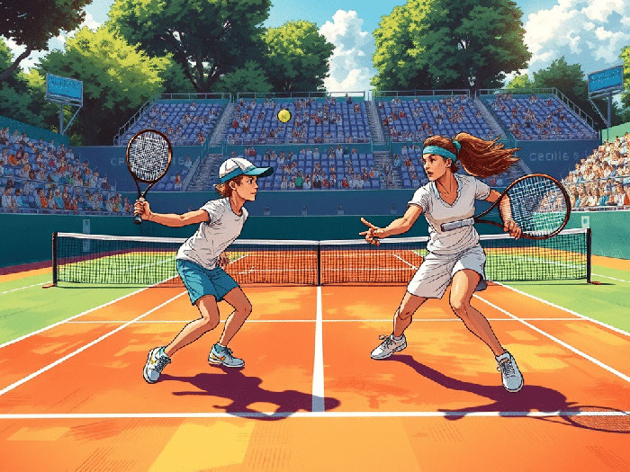 Doppio tennis: regole, posizioni, strategie, movimento a rete